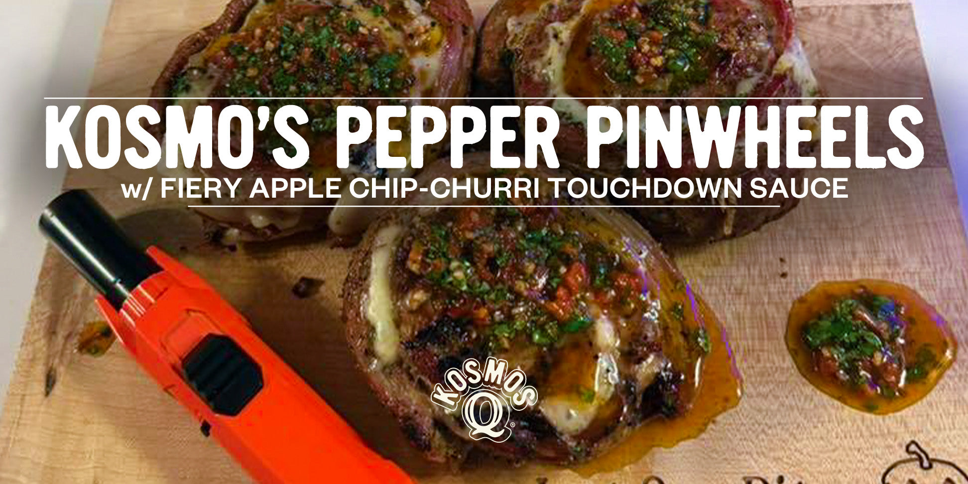 Kosmo's Pepper Pinwheels w/ Fiery Apple Chip-Churri Touchdown Sauce ...
