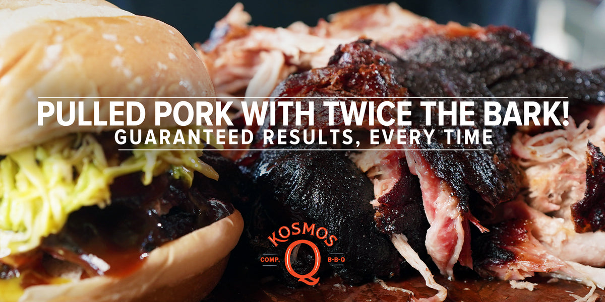 How To Cook Pulled Pork With TWICE The Bark! - Kosmos Q BBQ Products & Supplies
