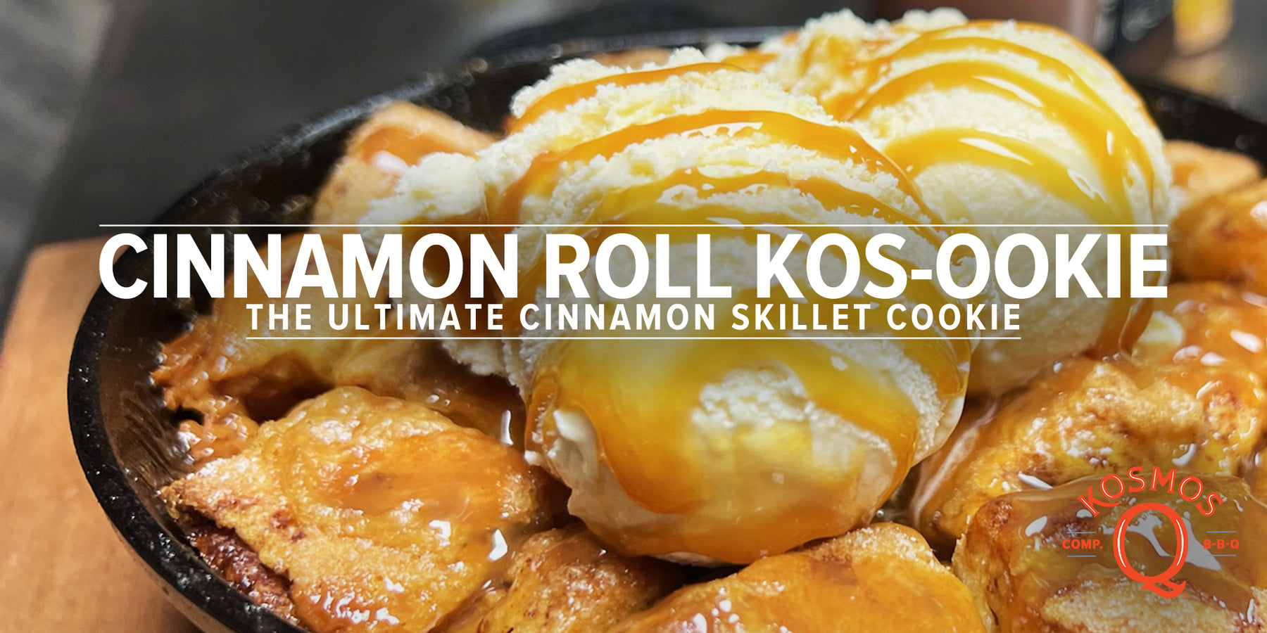 Cinnamon Roll Kos-ookie Recipe - Sweet Skillet Cookie Delight - Kosmos ...