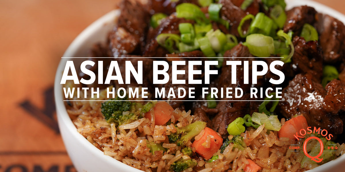 Asian Beef Tips Recipe with Fried Rice - Quick Weeknight Meal - Kosmos ...