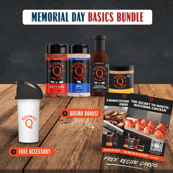 Memorial Day Basics Bundle | Chicken Soak | Dirty Bird | SPG | BBQ Sauce | Kosmos Q - Kosmos Q ...