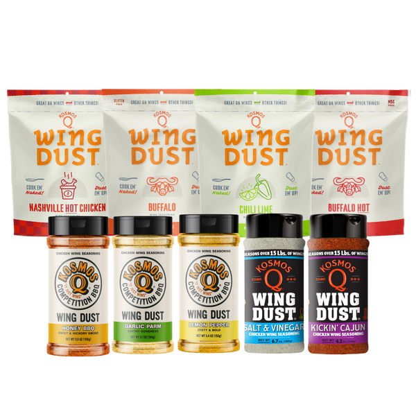 Wing Dust Combo Pack (11 Pack) | Buffalo, Nashville Hot, Kickin Cajun ...